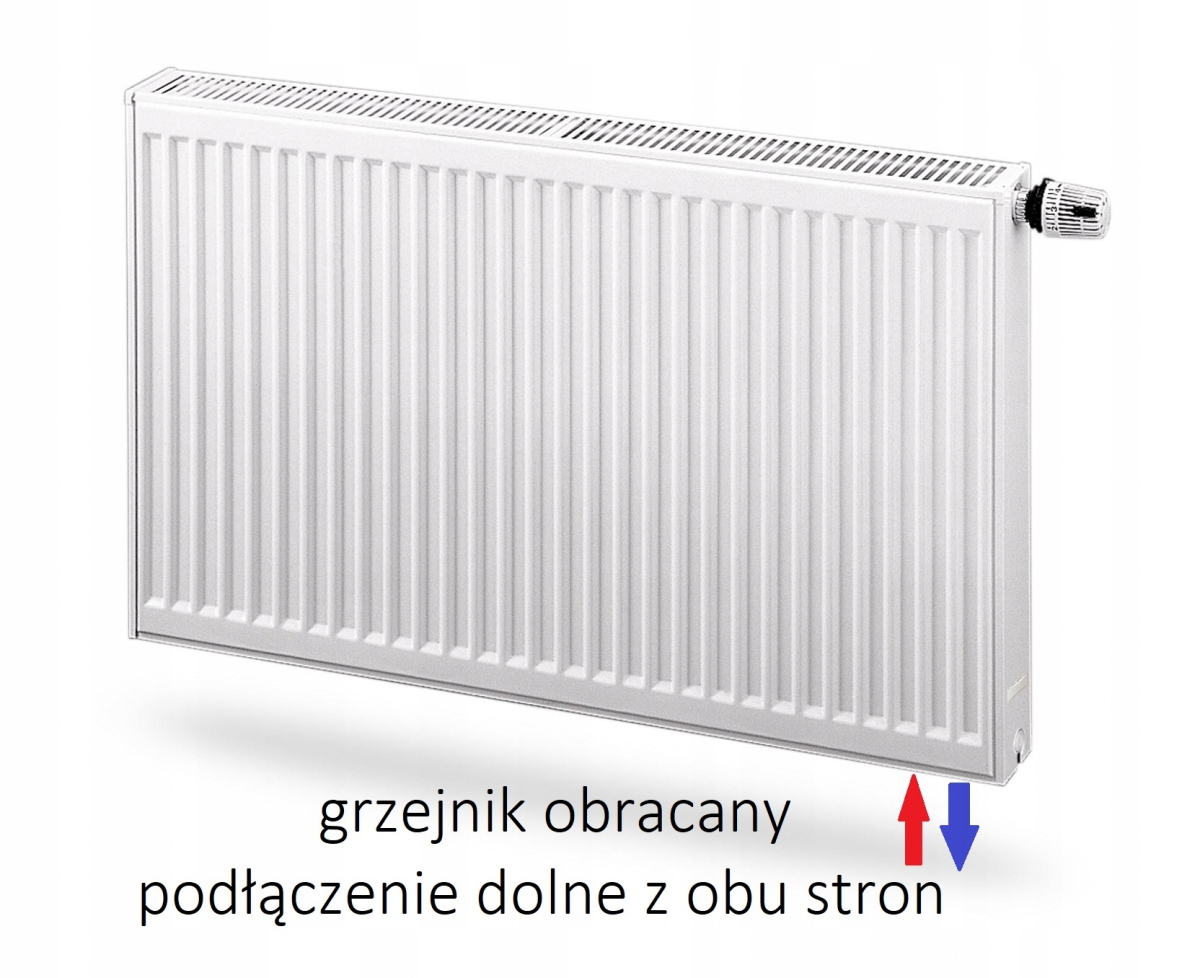 Grzejnik PURMO RAL 7016 V 33 900x1800 dolny ANTRACYT w GRZEJNIKI ...