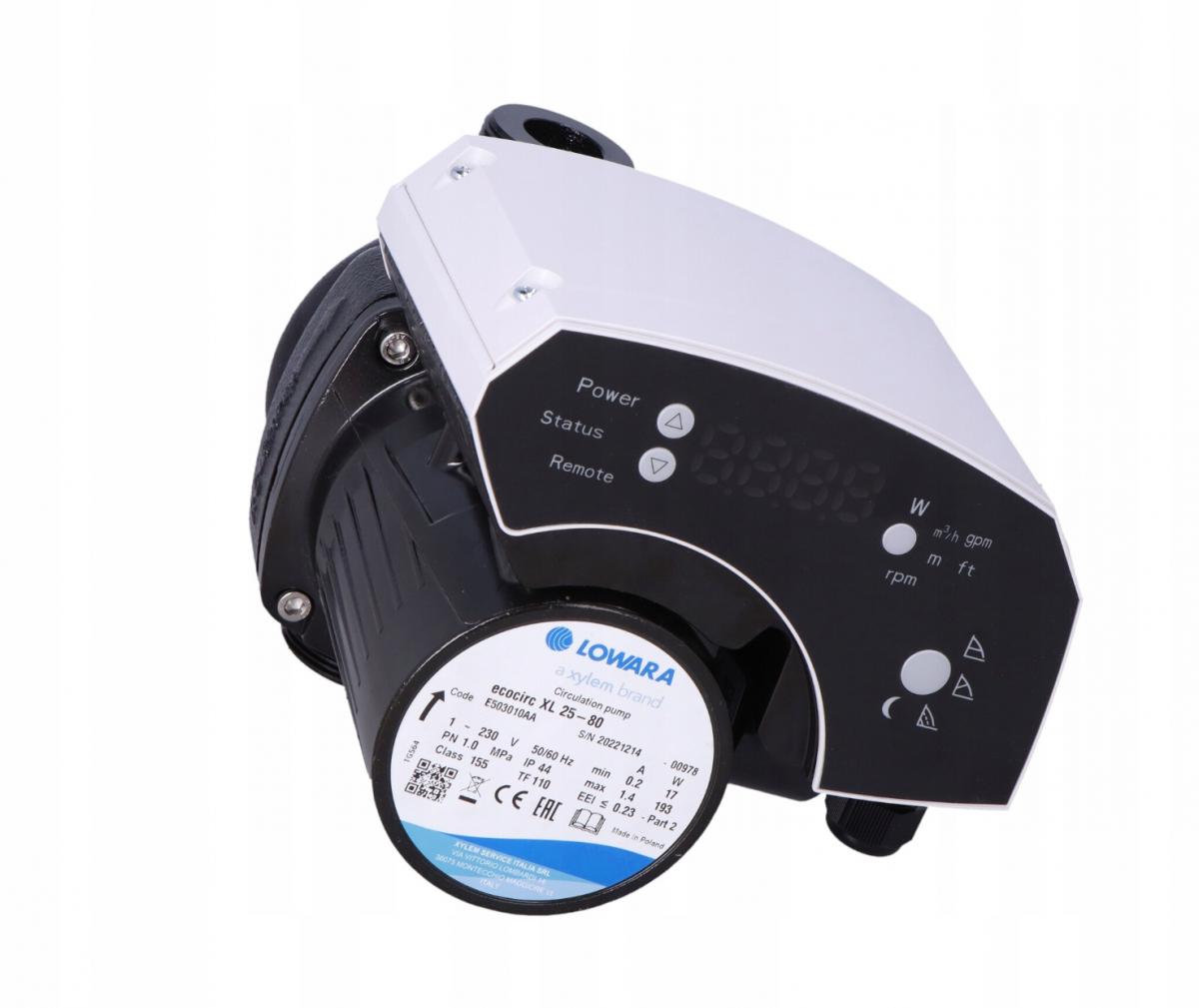 Pompa obiegowa LOWARA ECOCIRC XL 25-80/180mm 230V gwint 1 1/2 48h w POMPY C.O. / C.W.U. - Northbud